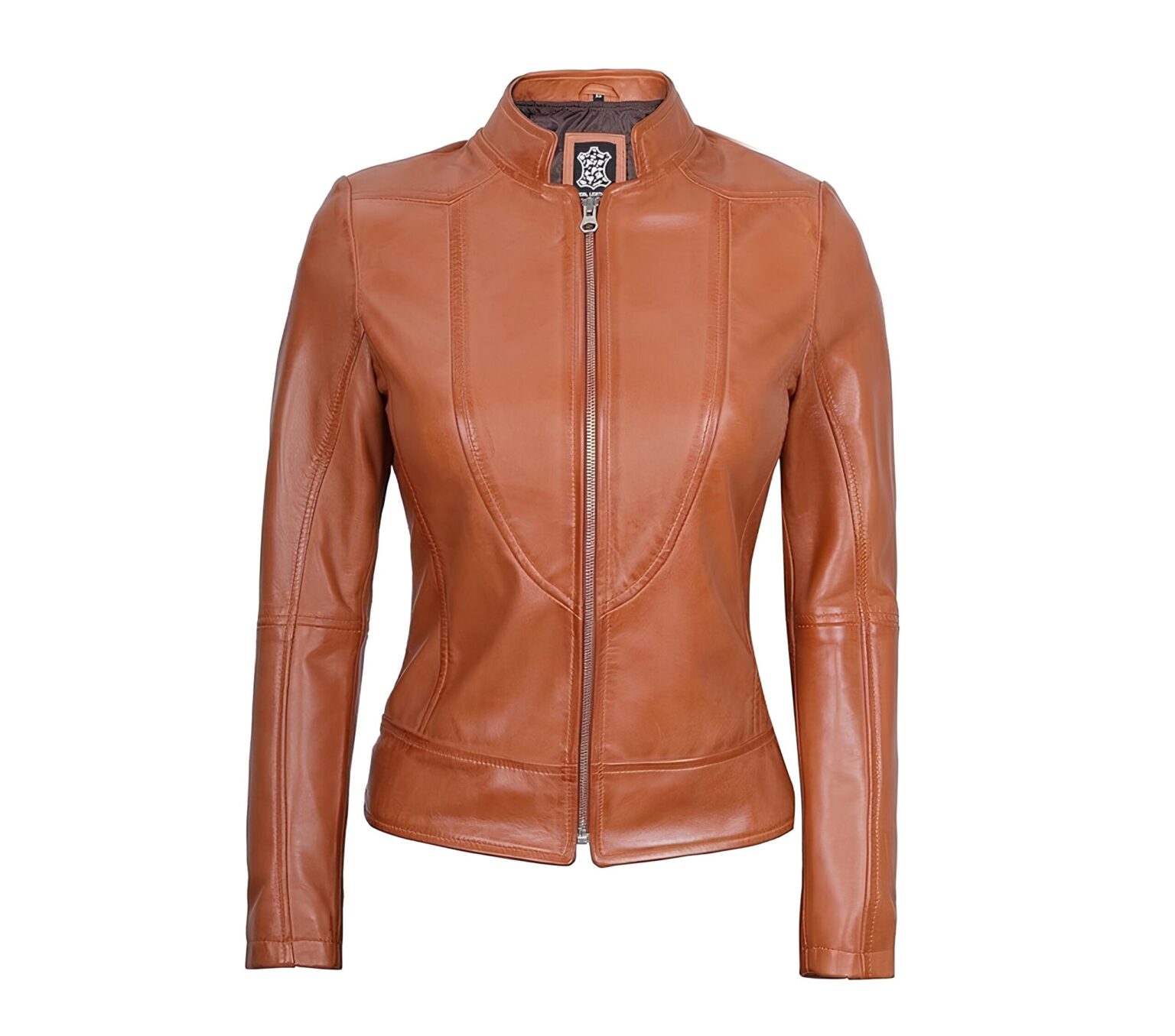 Women’s Café Racer Leather Jacket – Real Lambskin Moto Style for All ...