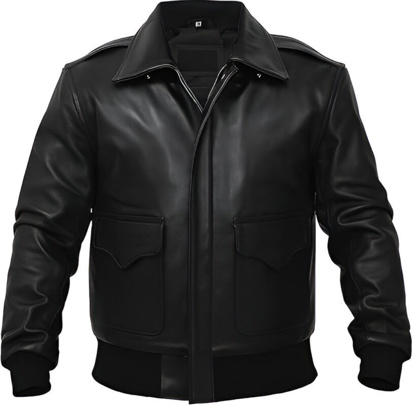 Men’s A2 Bomber Jacket – WWII USAAF Aviator Leather Flight Jacket